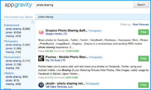 Appgravity | App Search | Android Market | Applications | Effective ...