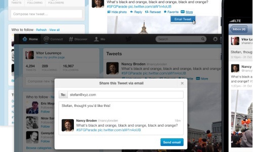 Twitter Brings Email Button to Share Tweets on the Web - Gizbot ...