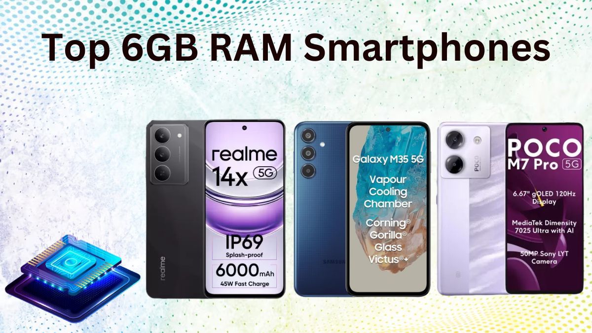 Top 6GB RAM Smartphones Launched in 2024