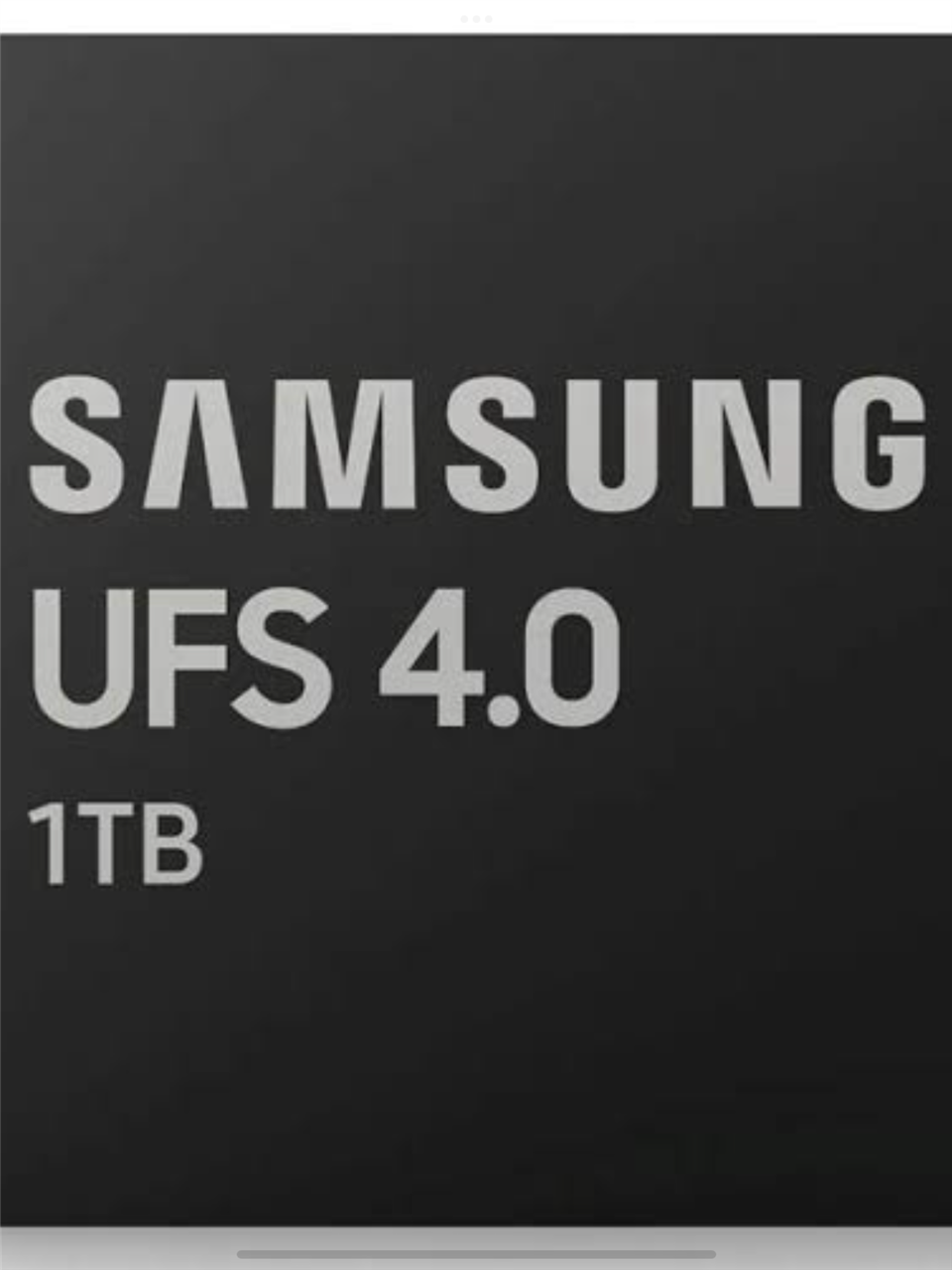 The Very First UFS 4.0 Storage Solution In The World