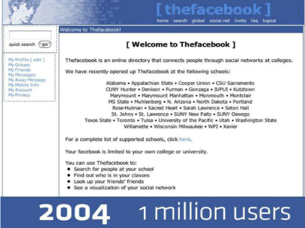 Happy Birthday Facebook! Changing Face Of The Social Network Through 9 ...