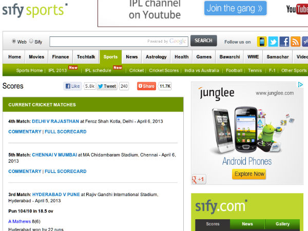 ICC T20 World Cup 2014: Top 7 Online Websites For Live Cricket Scores ...
