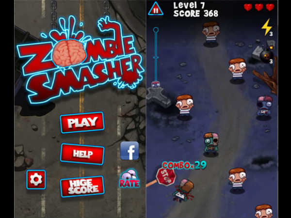 Zombie Smasher Now Official for Windows Phone - Gizbot News