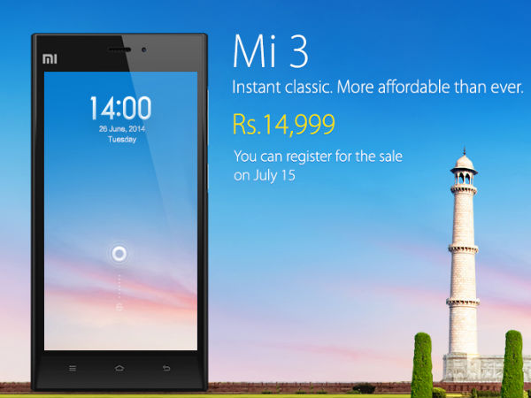 Xiaomi Mi3 With High-End Specs To Start Selling For Rs 14,999 in India ...