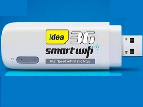 Idea Smart 3G Wi-Fi Dongle Launched For Rs 2,199: Offers Connection To ...