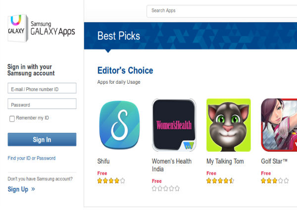 Samsung Launches India Centric Galaxy Appstore - Gizbot News