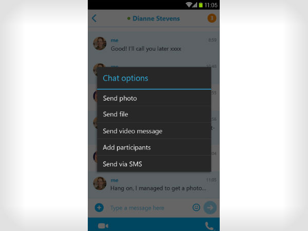Skype 5.2 Allows Offline Photo Sharing for Android Devices - Gizbot News