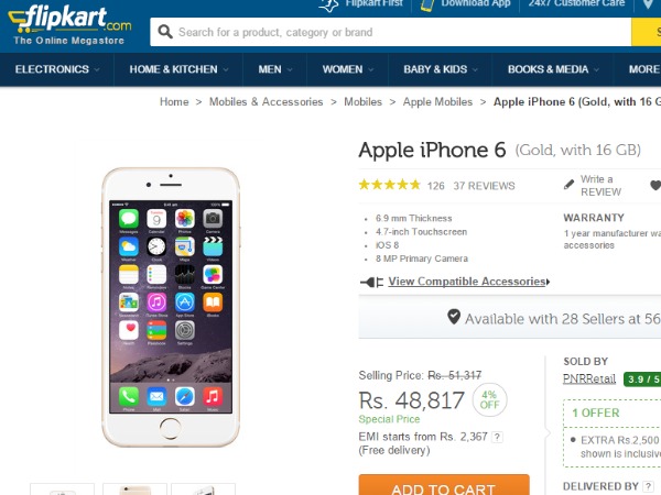Apple iPhone 6 Gets a Huge Price Cut: 10 Best Deals to Buy At Rs 46,999 ...