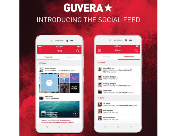 Guvera Music Streaming App Launches Social Feed on Android and iOS ...