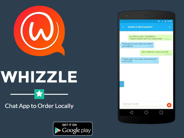 'Whizzle' mobile ordering app launched in Hyderabad - Gizbot News