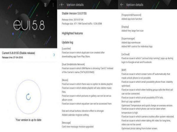 LeEco EUI 5.8 Update Brings These 7 New Features and Fixes to Your Le ...