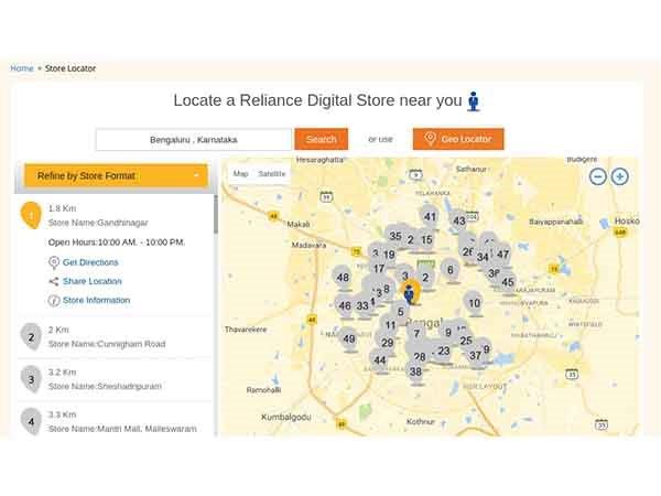 How to locate a Reliance Digital store nearby your location [All ...