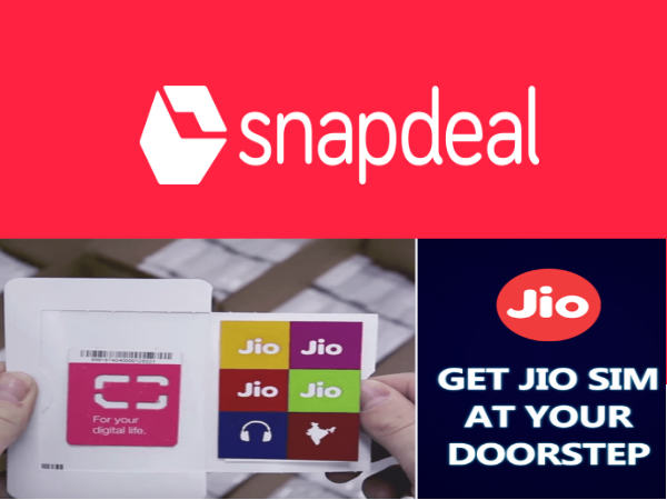Snapdeal Will Soon Deliver Reliance Jio SIM Cards - Gizbot News