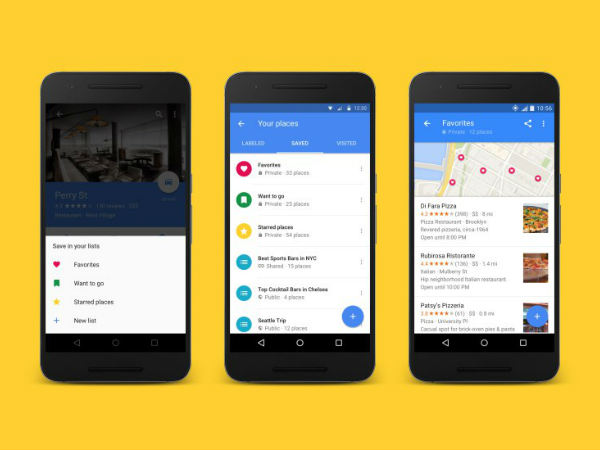 Here's how to create, share and edit your Google Maps List - Gizbot News