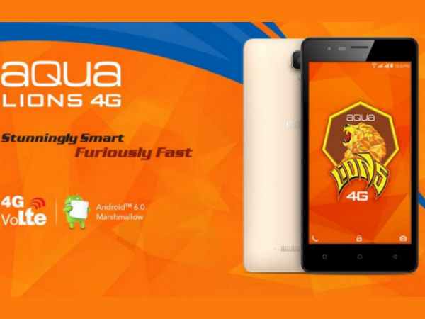 Intex Aqua Lions 4G to launch soon at Rs. 5,449 - Gizbot News
