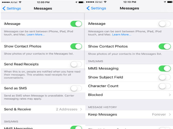 How to disable iMessages and go back to SMS on Apple iPhones - Gizbot News