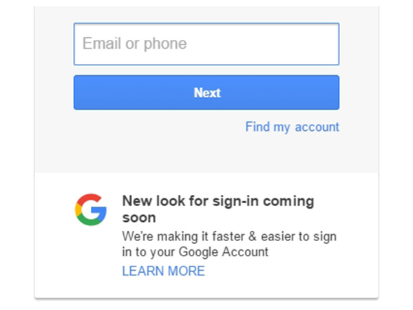 Google's new sign-in UI for Web Services will roll out soon - Gizbot News