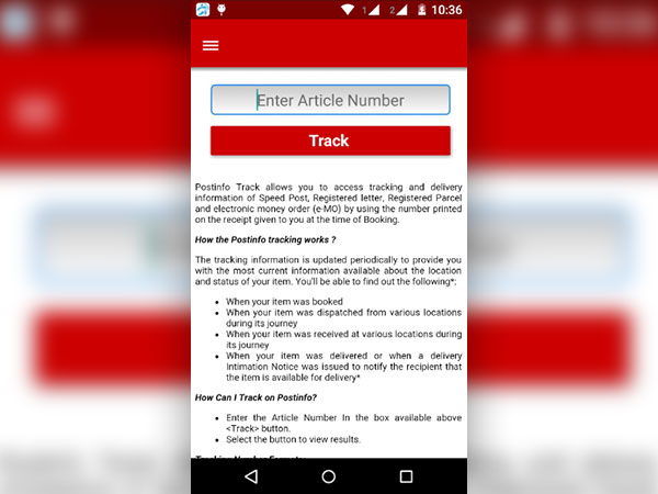Postinfo - Android mobile app to help you post a letter - Gizbot News