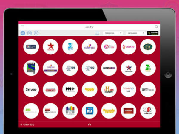 Reliance Jio has just released a new update for its JioTV App - Gizbot News