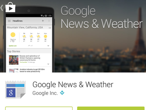 Google News & Weather app receives a UI enhancing update - Gizbot News