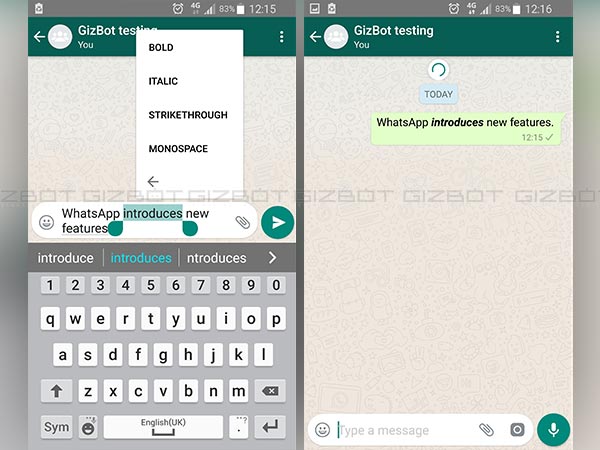 WhatsApp lets you search for emoji and customize font type easily ...