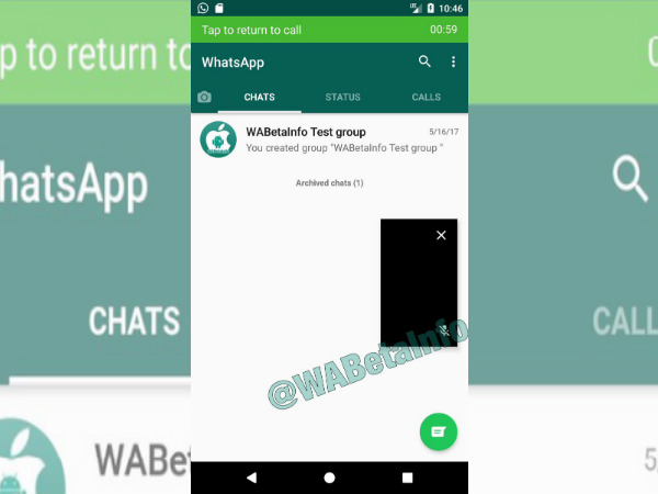 WhatsApp to get PiP video calls feature soon - Gizbot News