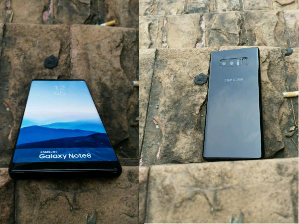 Dummy Samsung Galaxy Note 8 spotted in the wild - Gizbot News