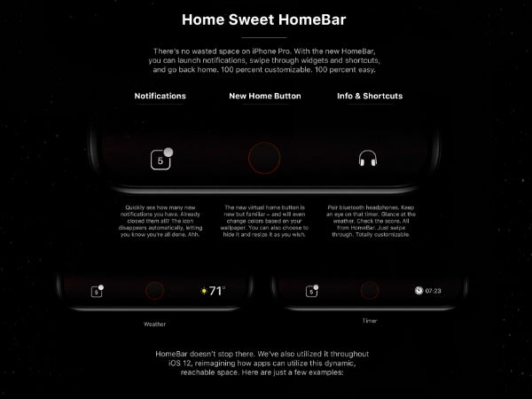 iPhone 8 UI concept shows new ‘HomeBar’, Always-on Display - Gizbot News