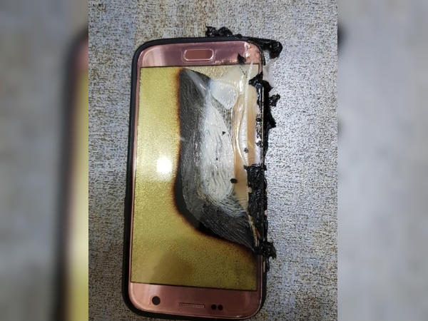 Alleged Samsung Galaxy S7 bursts into flames leaving blisters on user's ...