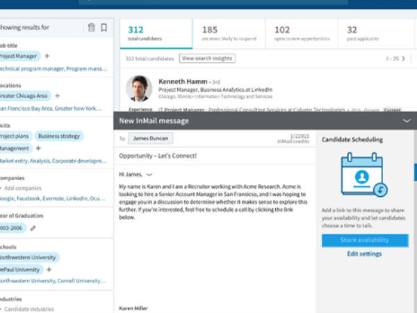 LinkedIn Scheduler launched to automate candidate interview scheduling process - Gizbot News