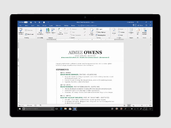 Microsoft Resume Assistant now available for Office 365 subscribers on ...