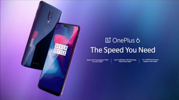OnePlus 6 launched with display notch, 8GB RAM, Snapdragon 845 and more ...