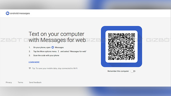 Android Messages for web is now available: How to use it? - Gizbot News