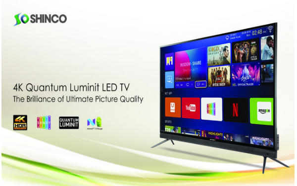 SHINCO launches 4K Ultra HD smart LED TV lineup in India starting at ...