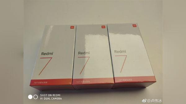 Redmi 7 retail box teased ahead of launch - Gizbot News