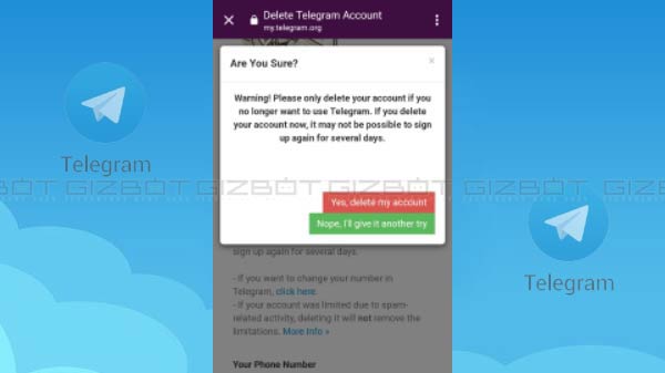 How To Delete or Deactivate Telegram Account From Any Device - Gizbot News