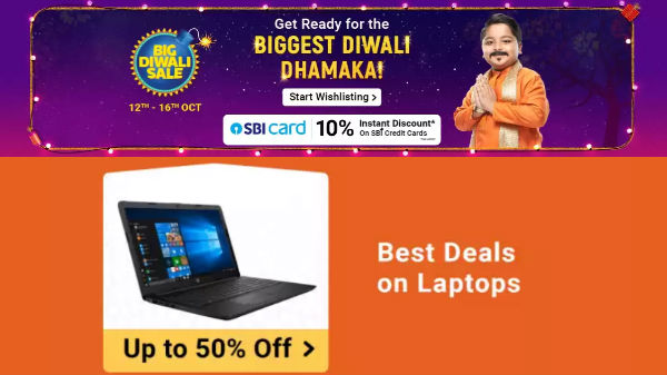 Flipkart Big Diwali Sale Offers On Laptops: Avail Up To 50% Off On ...