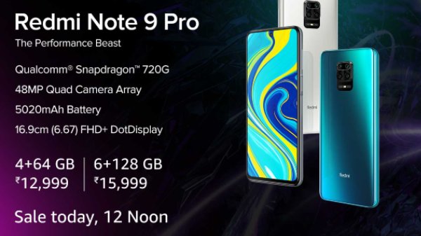 Redmi Note 9 Pro Set To Go On Sale Today In India: Price, Specs, And ...
