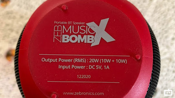 Zebronics Zeb-Music Bomb X Review: Crystal Clear Audio In A Universal ...