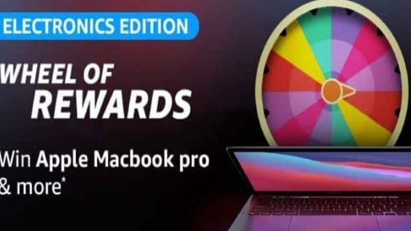 Amazon Electronics Edition Wheel Of Rewards Quiz: Win Apple MacBook Pro ...