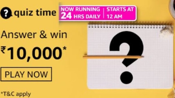 Amazon Daily Quiz Answers For August 13, 2021: Win Rs. 10,000 - Gizbot News