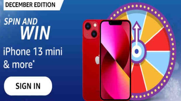 Amazon December Edition Spin And Win Quiz Answers: Win Phone 13 Mini - Gizbot News