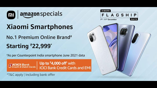 Amazon Xiaomi Flagship Smartphones Sale: Offer On Mi 11X Pro 5G, Xiaomi ...