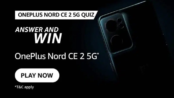 Amazon OnePlus Nord CE 2 5G Quiz Answers: Win Free Smartphone - Gizbot News