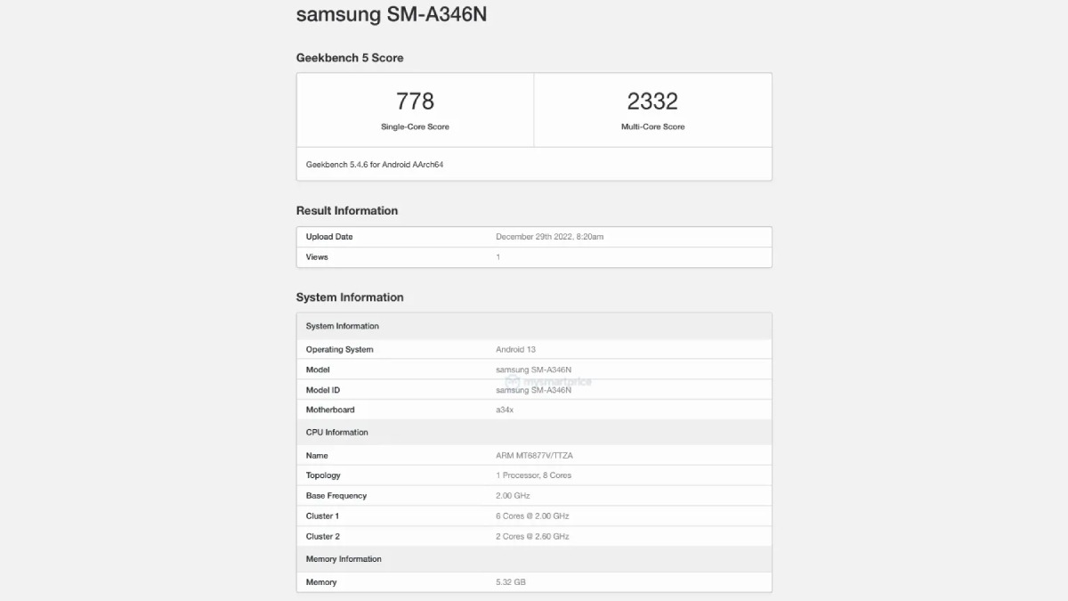 Samsung Galaxy A34 5G With Dimensity 1080 Spotted On Geekbench - Gizbot ...