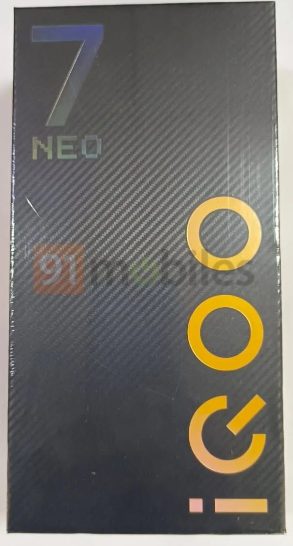 iQOO Neo 7 5G Retail Box Live Images Leak: 6.78-Inch AMOLED Display ...
