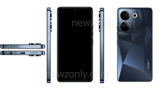 Tecno Camon 20 Pro 4G Revealed in Leaked Renders Online - Gizbot News