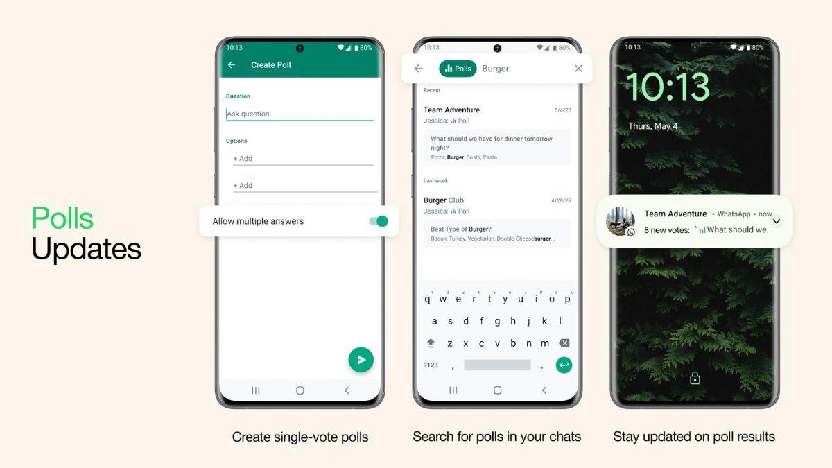 WhatsApp Gets Single-Vote Polls, And Optimizes Photo, Docs Sharing With Captions - Gizbot News
