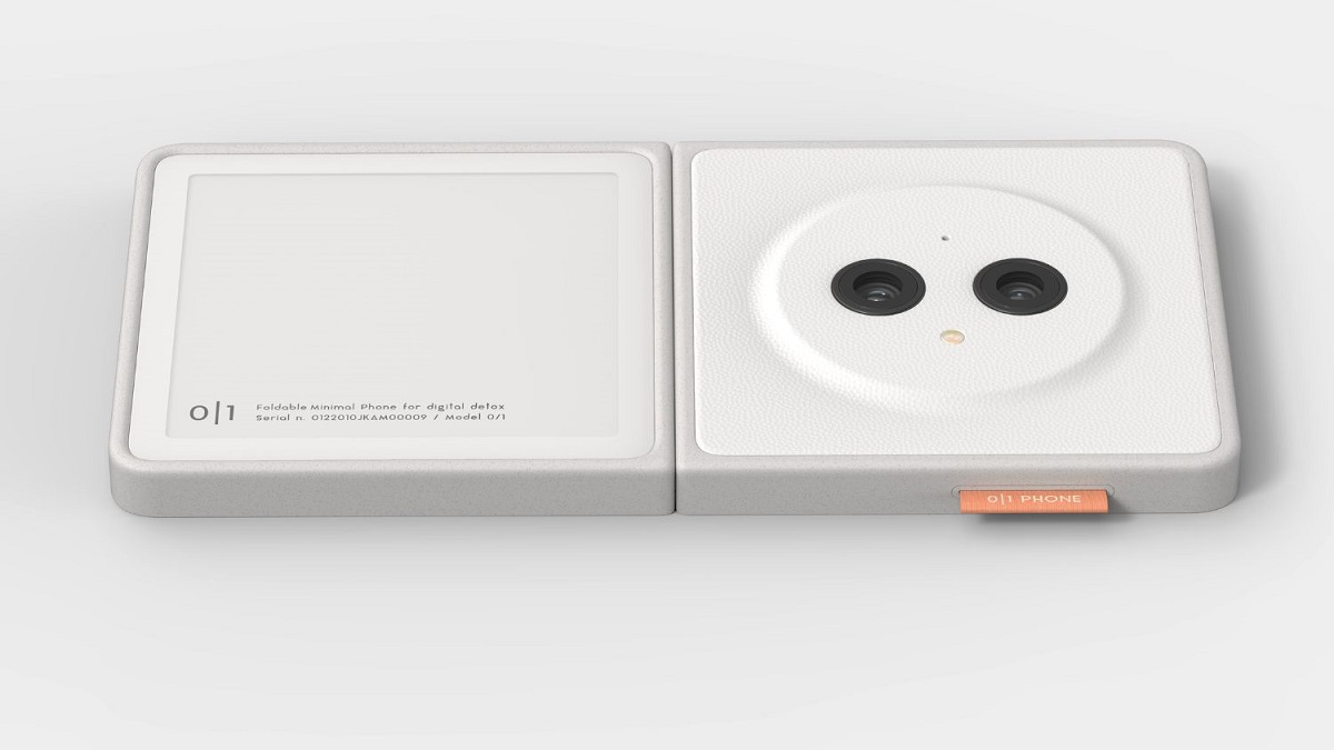 Concept Foldable Smartphone With E-Ink Display: Flip-Foldable 0/1 Phone ...