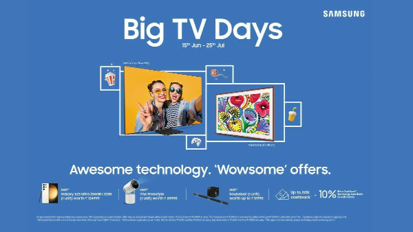 Samsung Big TV Days: Samsung Offering Freebies Up to ₹1,24,999 and Up ...